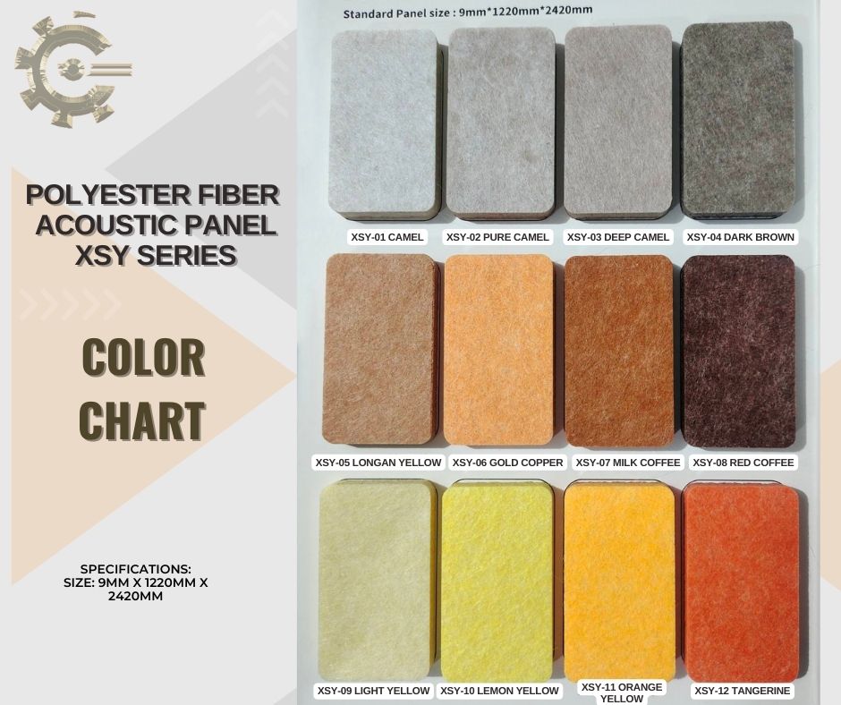 POLYESTER FIBER ACOUSTIC PANELS XSY SERIES - 2420mm*1220mm*9mm – My ...